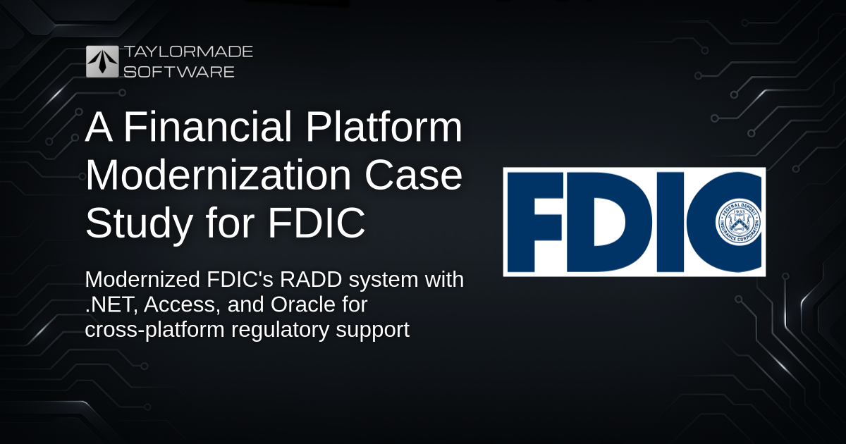 FDIC - A Financial Platform Modernization Case Study