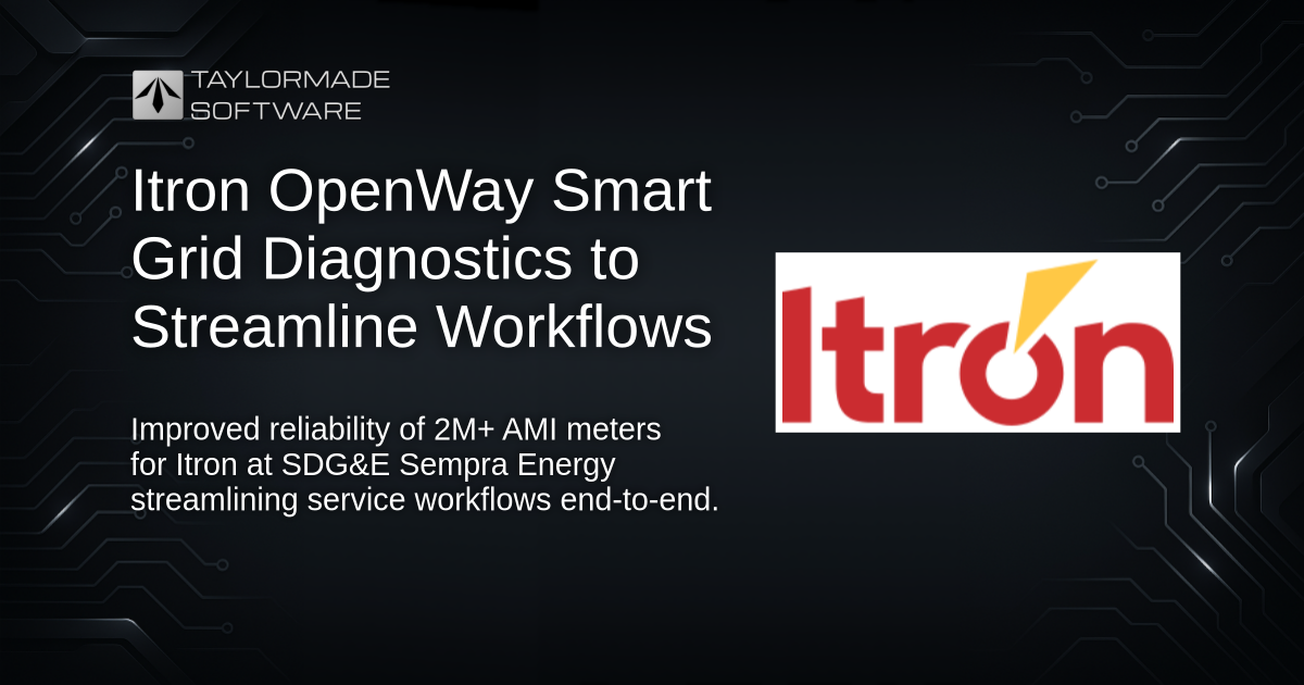 Itron OpenWay Smart Grid Diagnostics to Streamline Workflows With ...