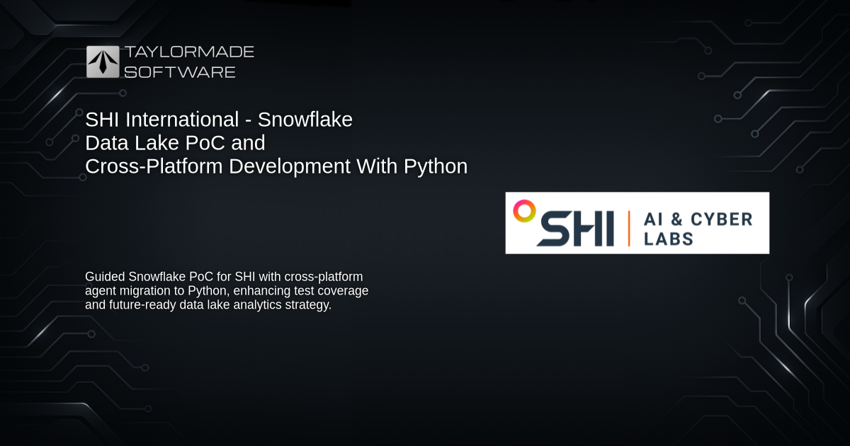 SHI International - Snowflake Data Lake PoC with Python