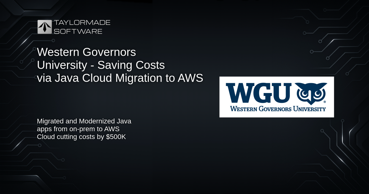 WGU - Saving Costs via Java Cloud Migration to AWS